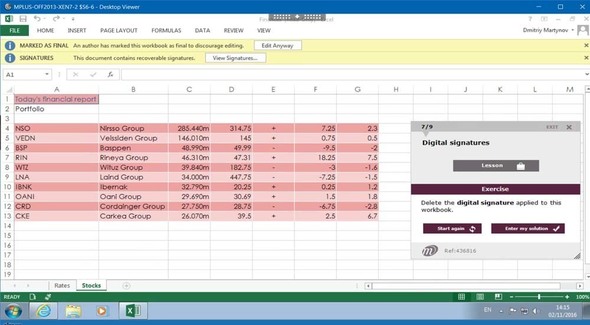Course: Microsoft Excel 2013 Expert Excel 2013 - Springest