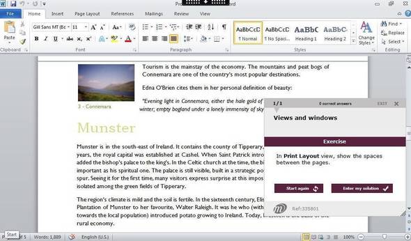 Course: Microsoft Word 2010 Course E-learning Basics, Intermediate ...